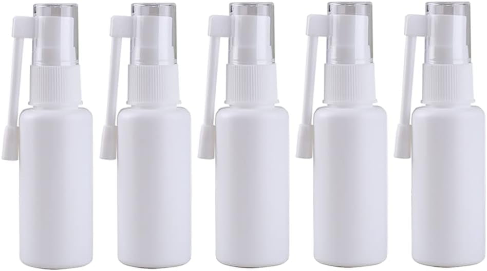 CD-5 Pcs 30 ml Plastic Throat Spray Bottles Vials Refillable Empty Oral ...