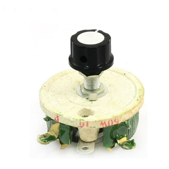 XD-50W 10 Ohm Ceramic Resistor Rheostat Porcelain Disk Adjustable ...