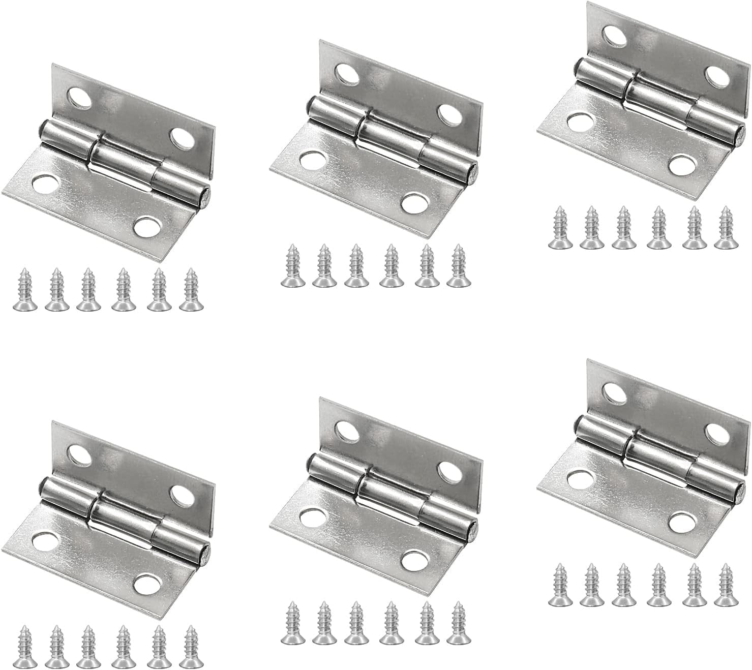 XD-6Pack Butt Hinge 1 Inch Mini Hinges 304 Stainless Steel Hinges Small ...