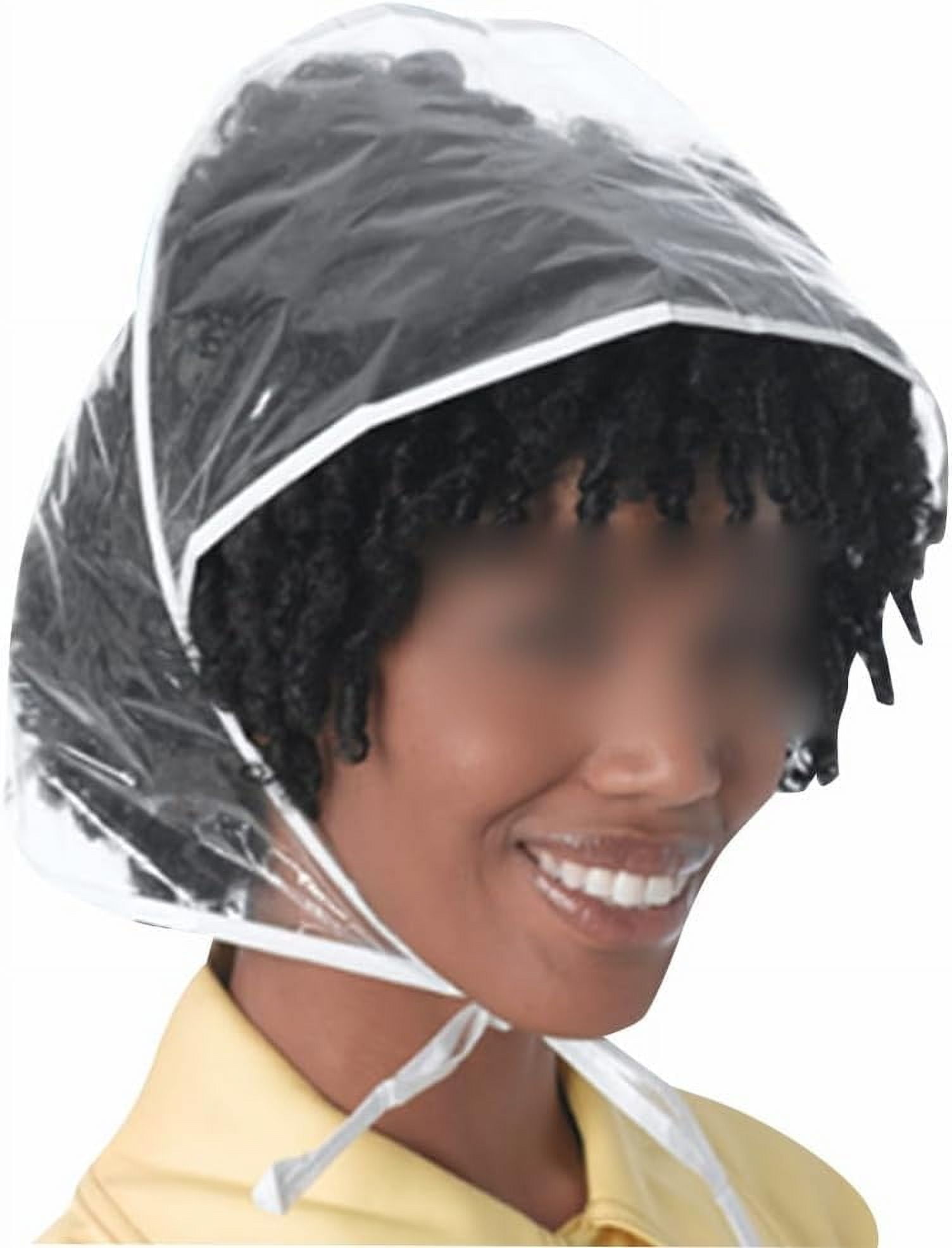 XD-8 Pcs Rain Bonnet with Visor Waterproof Rain Scarf Protect Hairstyle ...