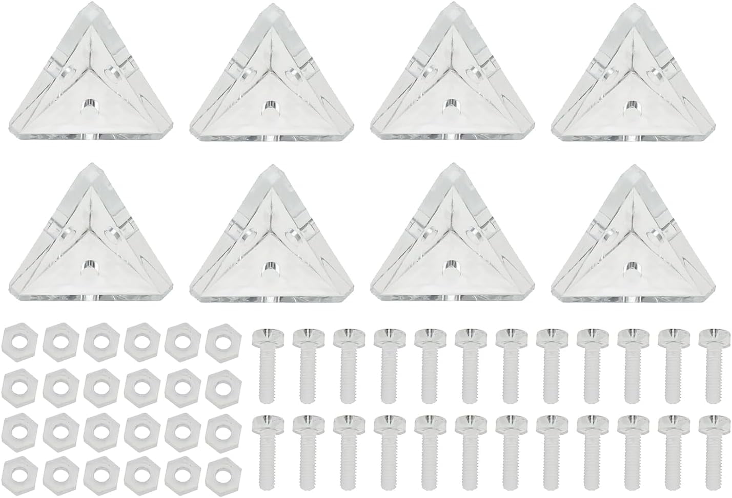 XD-8 Sets Acrylic Display Cabinet Triangle Connector Assembly ...