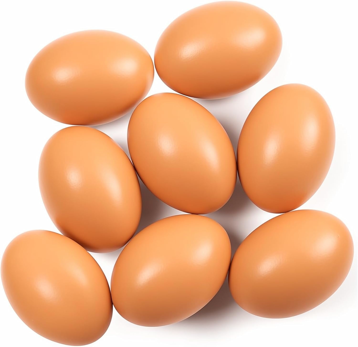XD-8Pcs Wooden Fau/ Fake Eggs, Dummy Eggs Help Laying Hen, Poultry ...