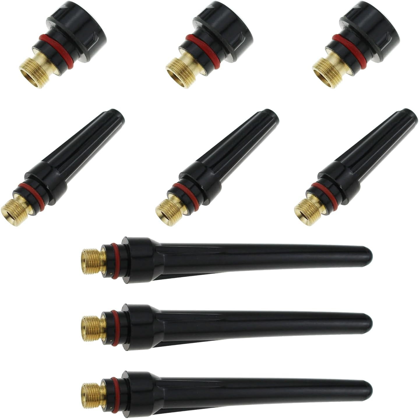 XD-9PCS 57Y02/57Y03/57Y04 Black Tig Weld Back Caps Set Replacement ...