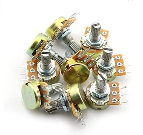 XD-9PCS Linear Taper Rotary Potentiometer Pot B1K 2K 5K 10K 20K 50K ...