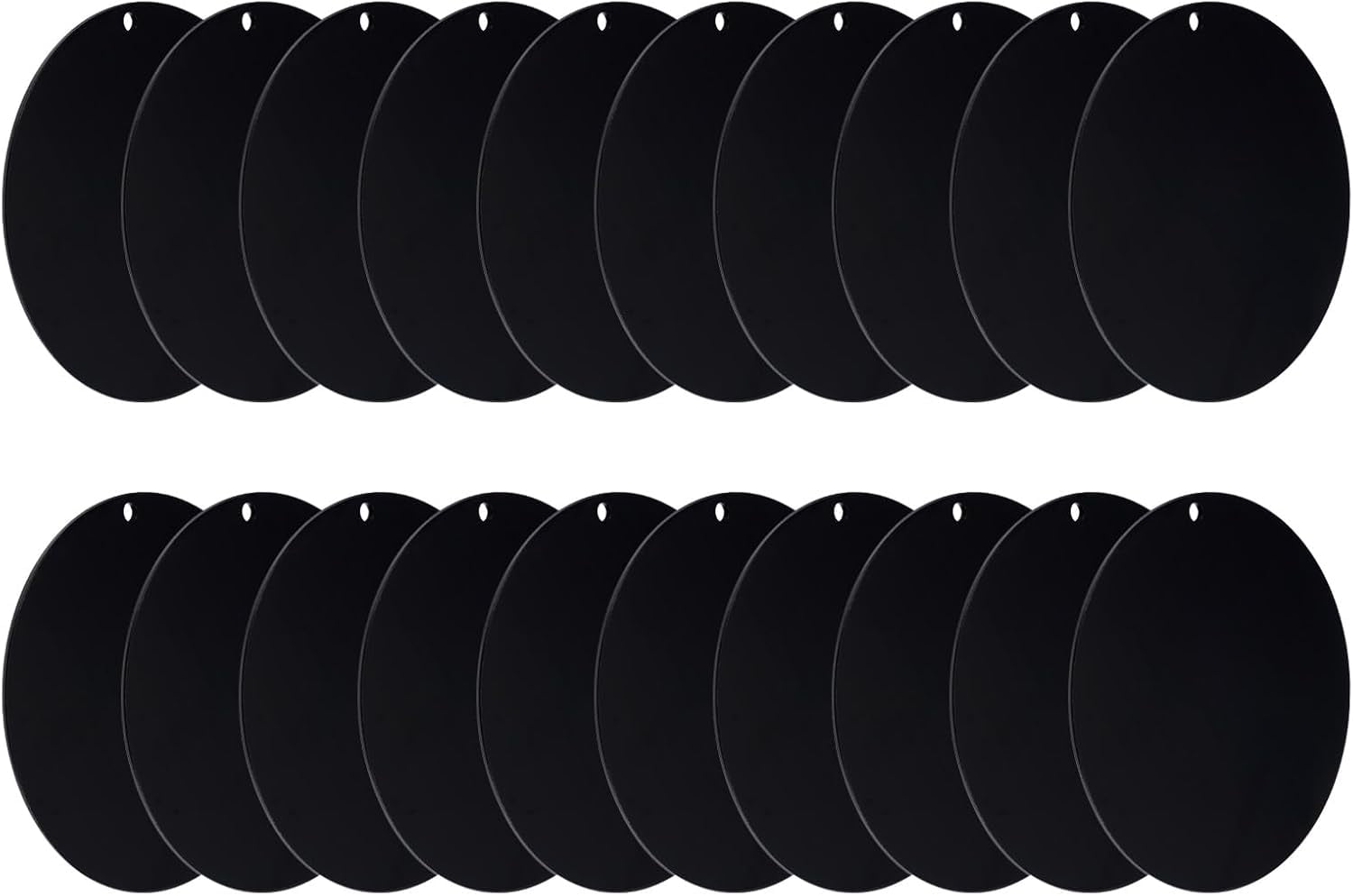 XD-Acrylic Circle Blanks 4 Inch, 20 Pack Round Clear Disc Ornaments ...