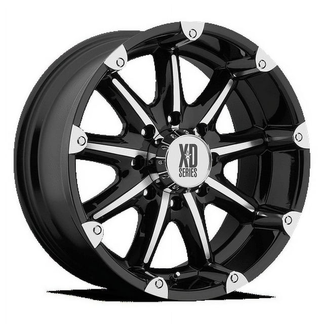 XD Aluminum Rim XD779 BADLANDS 18X9in Gloss Black Machined Finish ...