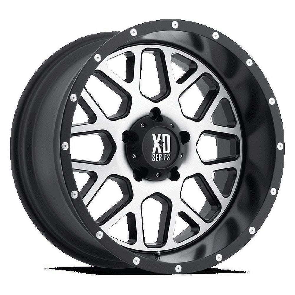 XD Aluminum Rim XD820 GRENADE 20X10in Satin Black Machined Face Finish ...