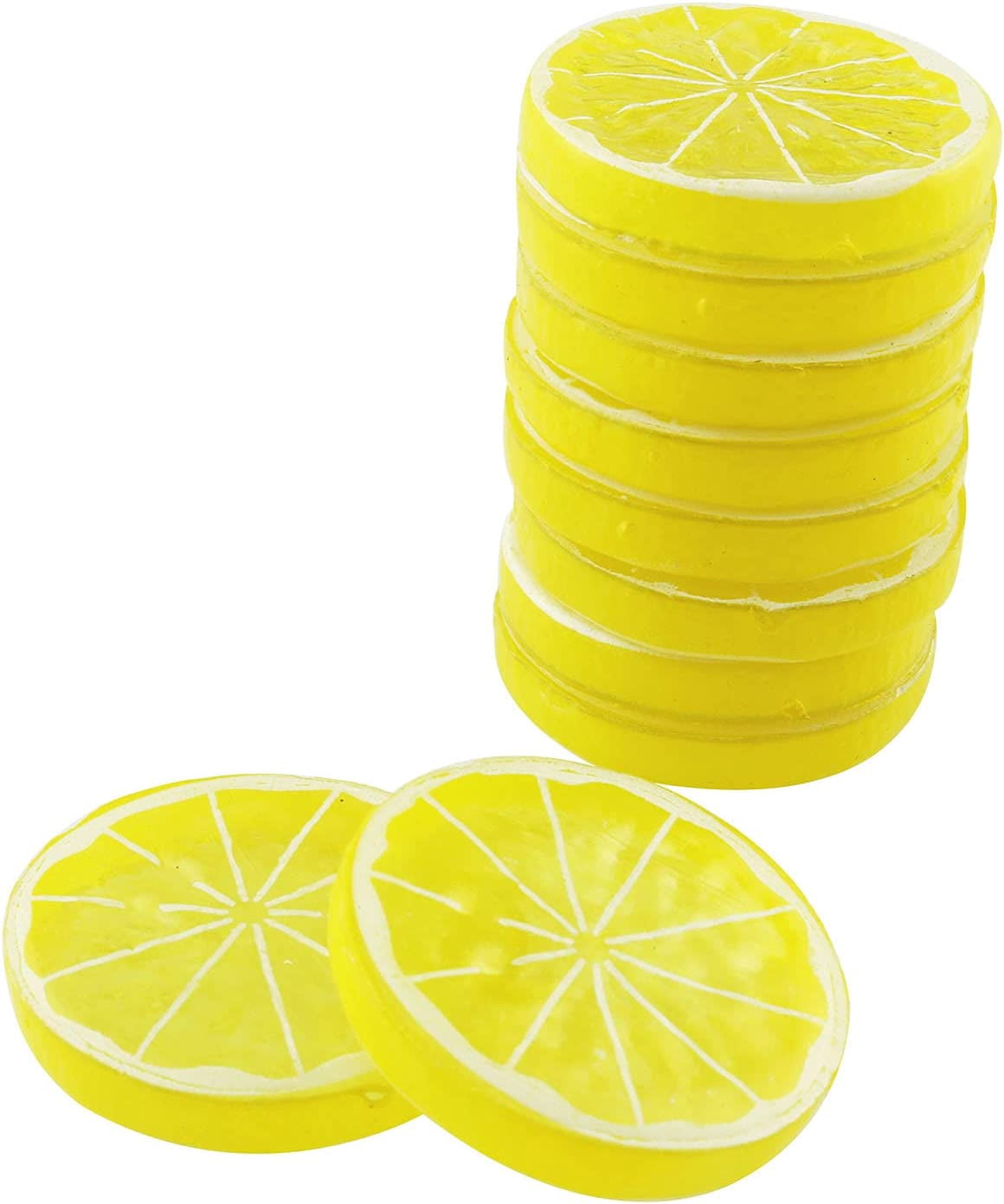 XD-ArtificiaLemon Limes Slice 12PCS Yellow Lifelike Fake Lemon Limes ...