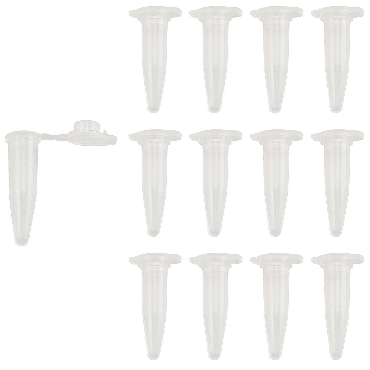 XD-Centrifuge Tubes 200PCS 0.5 ml Clear Graduated Polypropylene ...