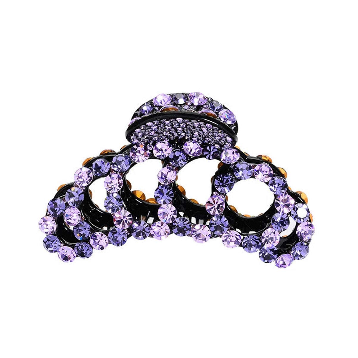 XD-Chic Acrylic Rhinestone Crystal Fancy Hair Claw Jaw Clips Pins ...