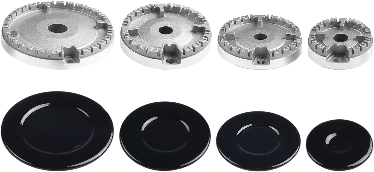 XD-Cooker Hat Set, Gas Burner Cap Replacement Kit Gas Stove Burner Cap ...