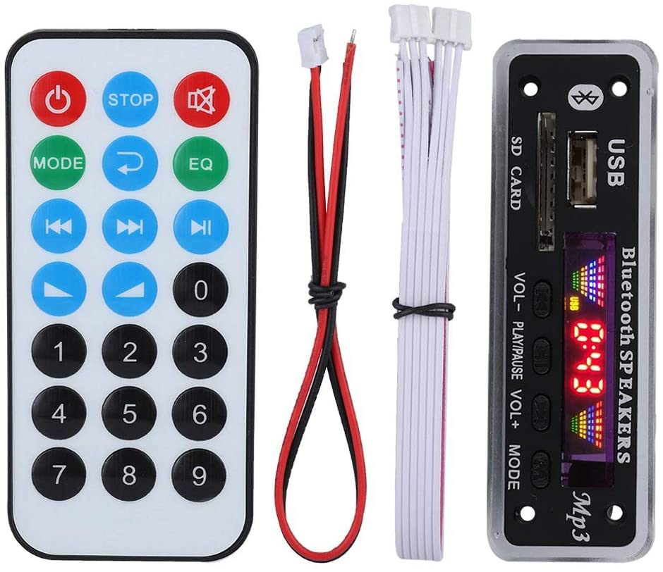 XD-DC 5V/12V Bluetooth 5.0 Audio Decoder Board Audio Module USB AUX SD FM Radio Lossless MP3 ...