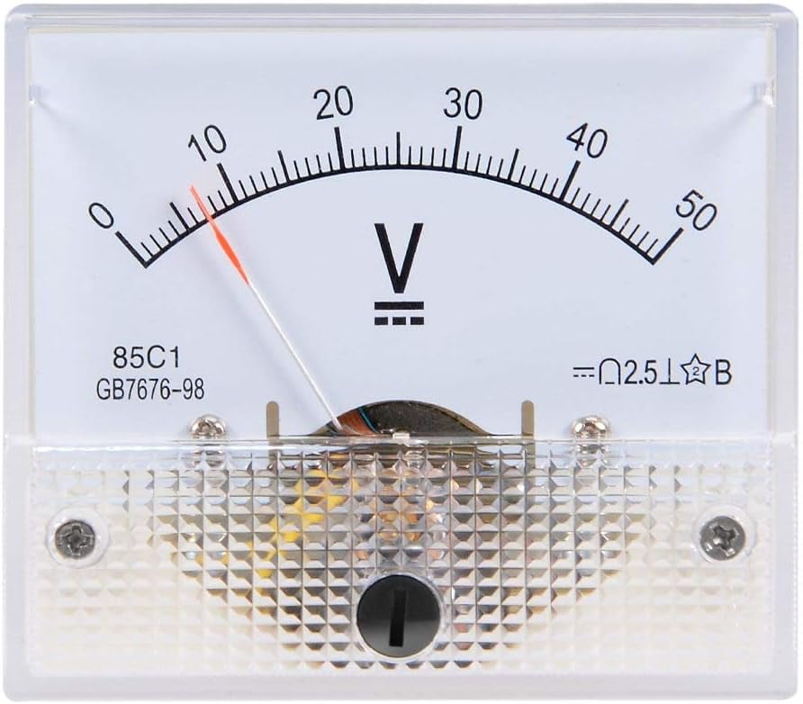XD-DC200V Analog Voltmeter Panel 85C1-V Gauge Meter 2.5 Accuracy for Auto Circuit Measurement ...