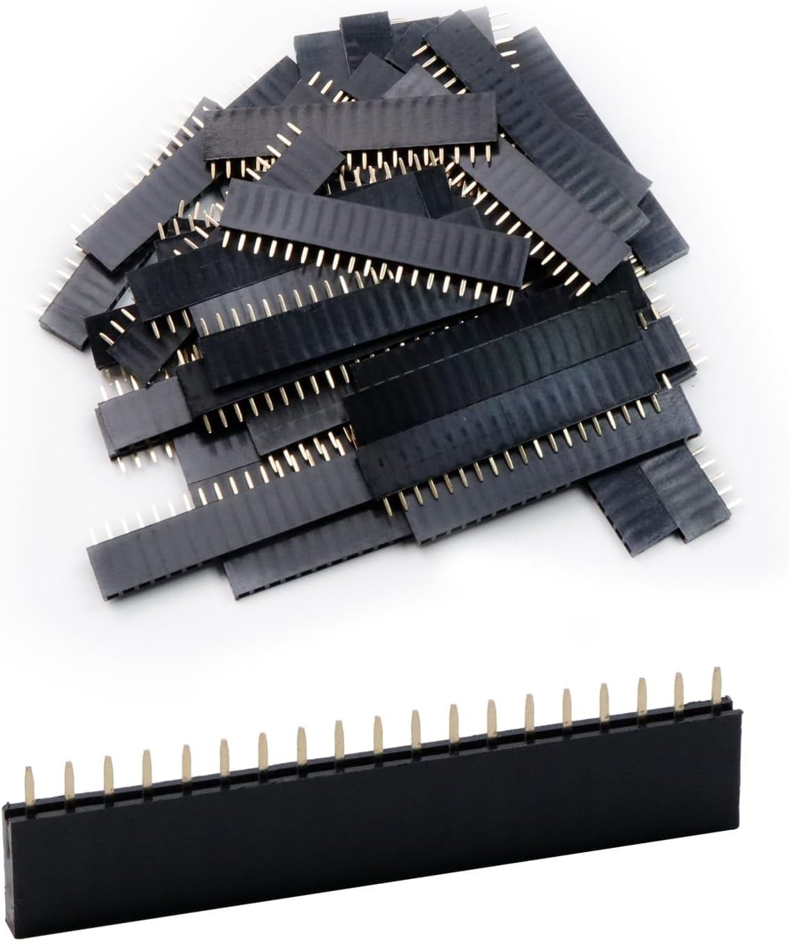 XD-Female PCB Header 14 Way 2.54mm Pitch Connector - 40 pcs*1 - Walmart.com