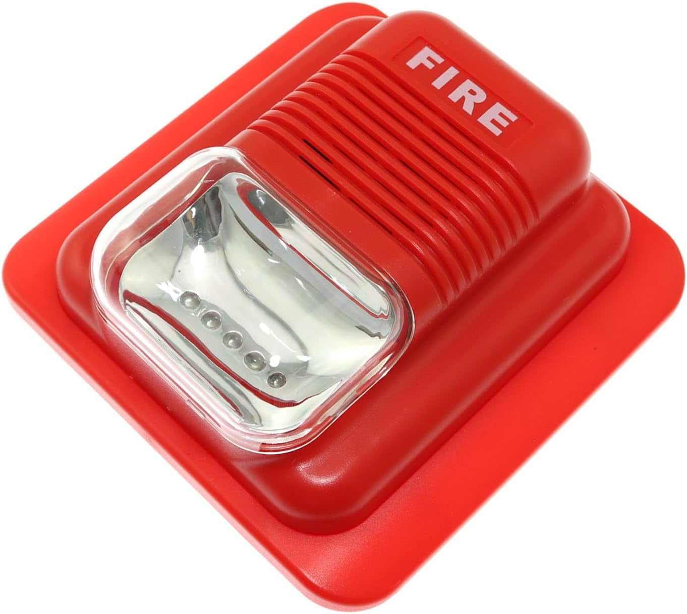 CD-Fire Alarm Fire Sound and Light 12/24V DC Wired Strobe Siren Safety ...