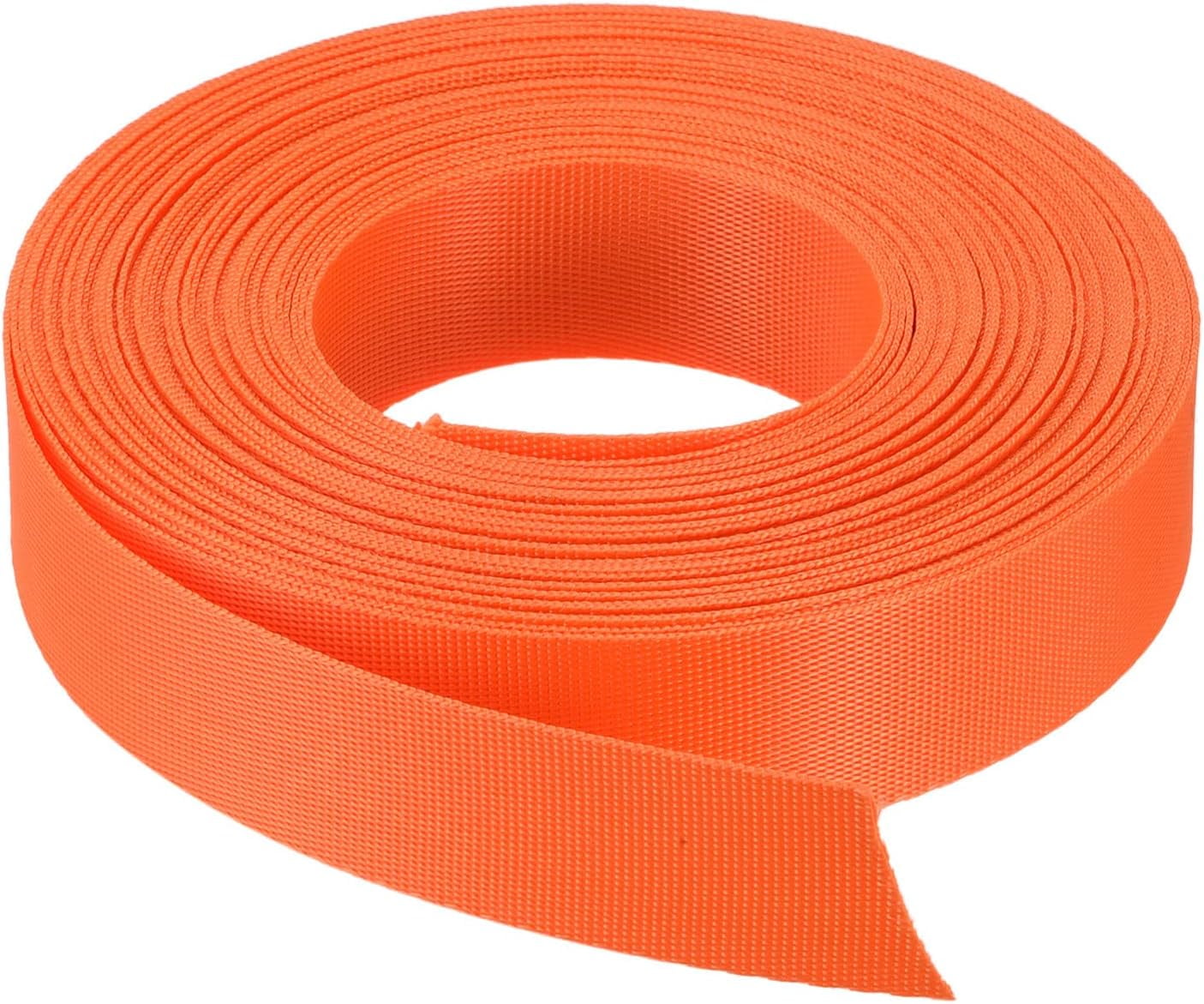 XD-Flat Nylon Webbing Strap 1 Inch 15 Yards Bright Orange for Backpack ...