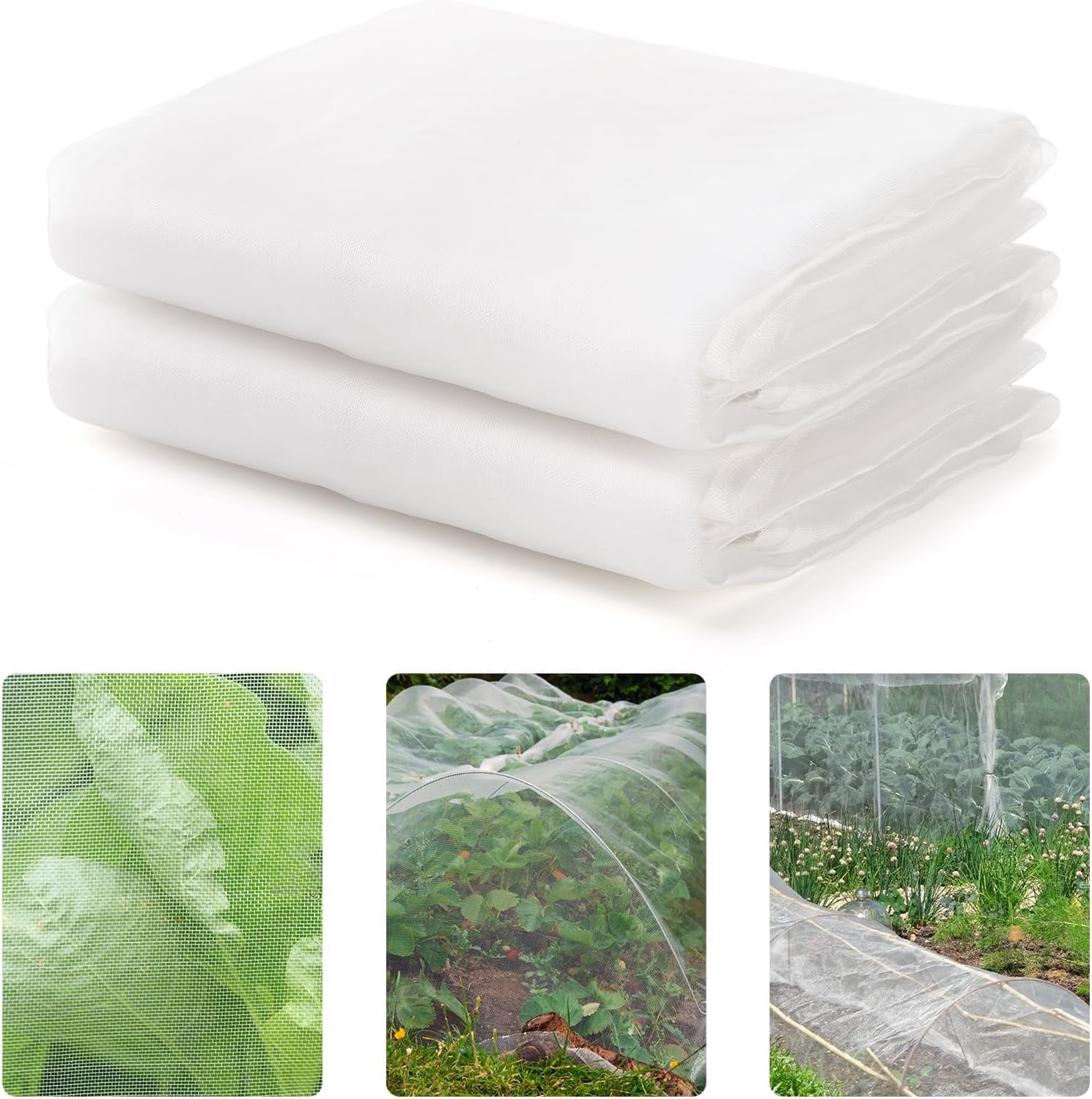 XD-Garden Netting, 2 Pack 10x33Ft Ultra Fine Mesh Netting Plant Covers ...