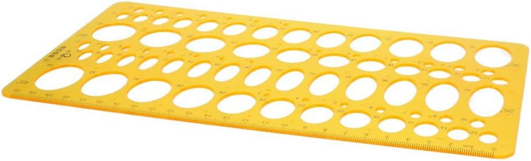 XD-Geometric Drawings Templates Plastic Measuring Template Rulers Clear ...