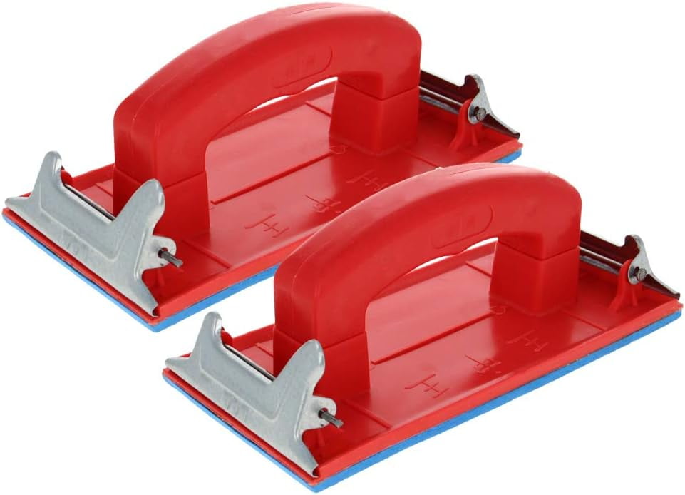XD-Hand Sander with Handle, Hand Sanding Block Sandpaper Holder for ...
