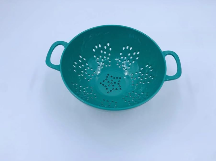 XD-Heavy Duty 6 Inch Mini Food Colander with Double Handles Green for ...