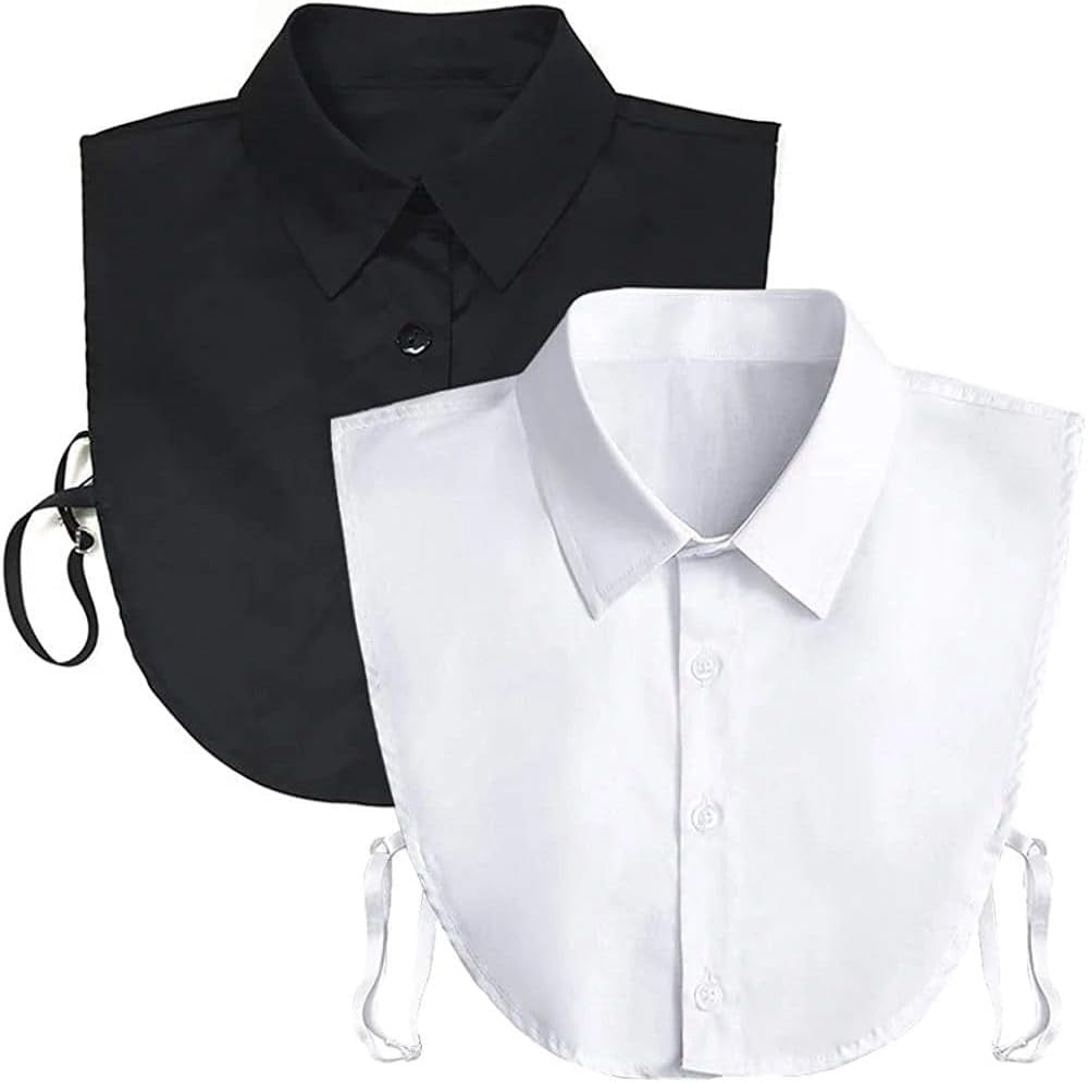 XD-Lady's Fake Collar,Detachable Dickey Collar Blouse Half Shirts False ...