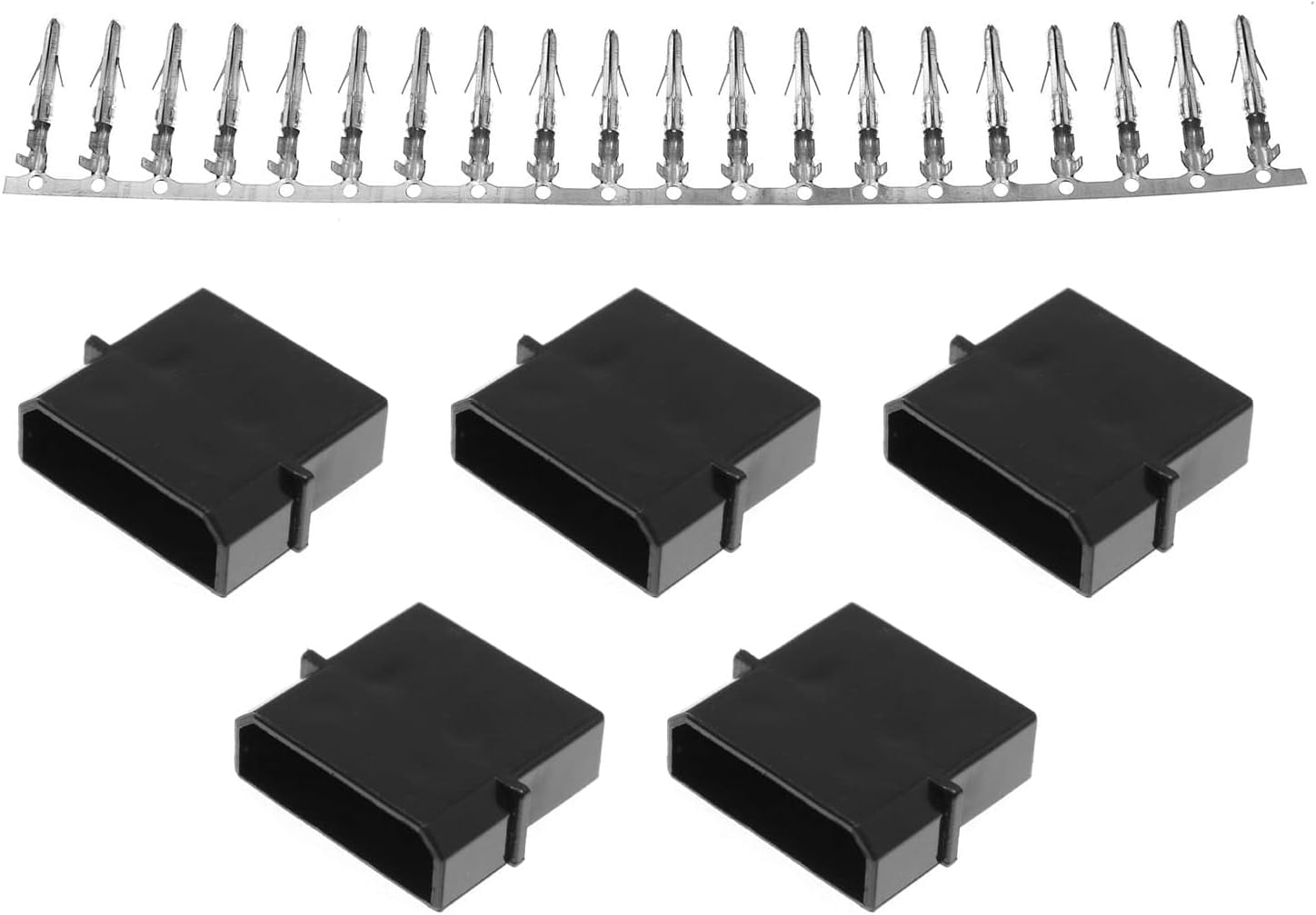 XD-Molex 4Pin Male Adapter 5PCS Molex 4-Pin Male PC Power Connector Kit ...