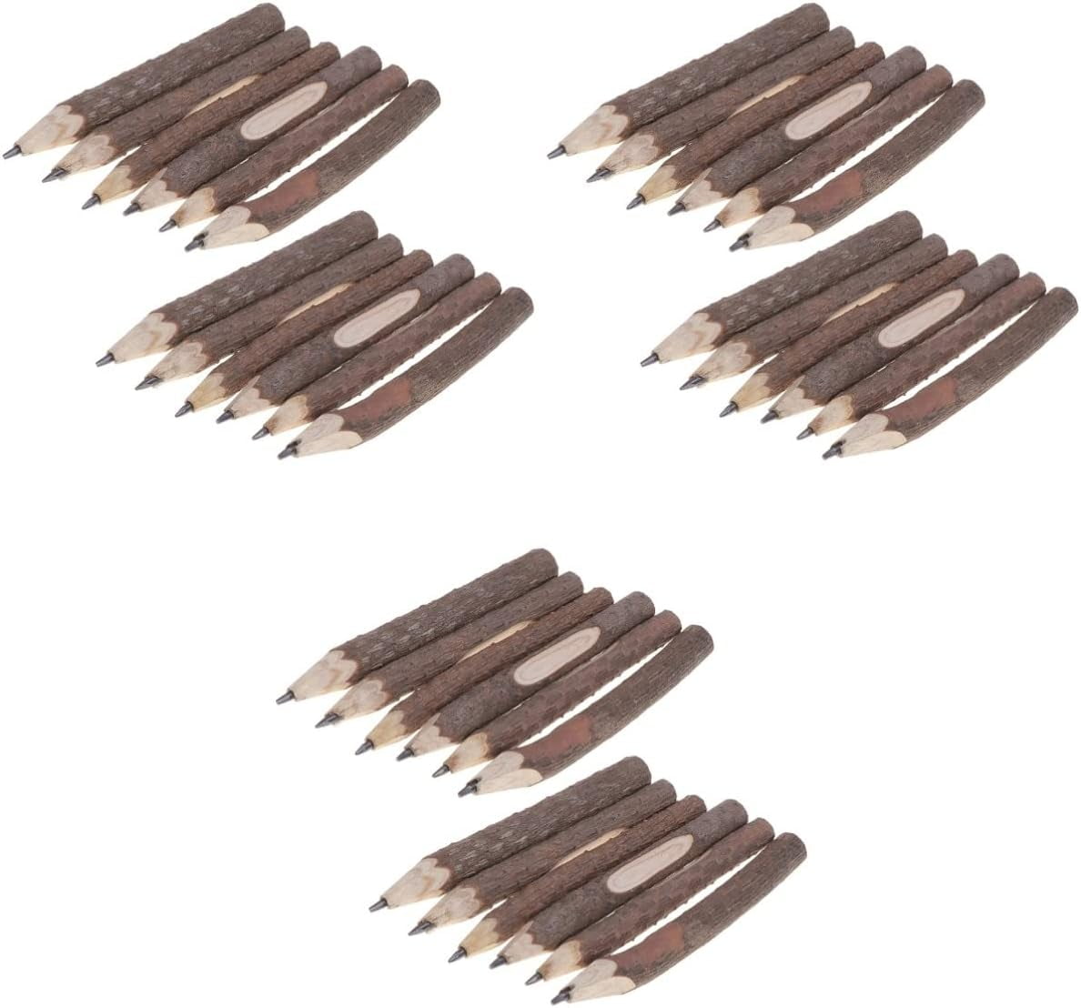 XD-Natural Twig Pencils - 45 pcs Wooden Tree Branch Pencils for Bark ...