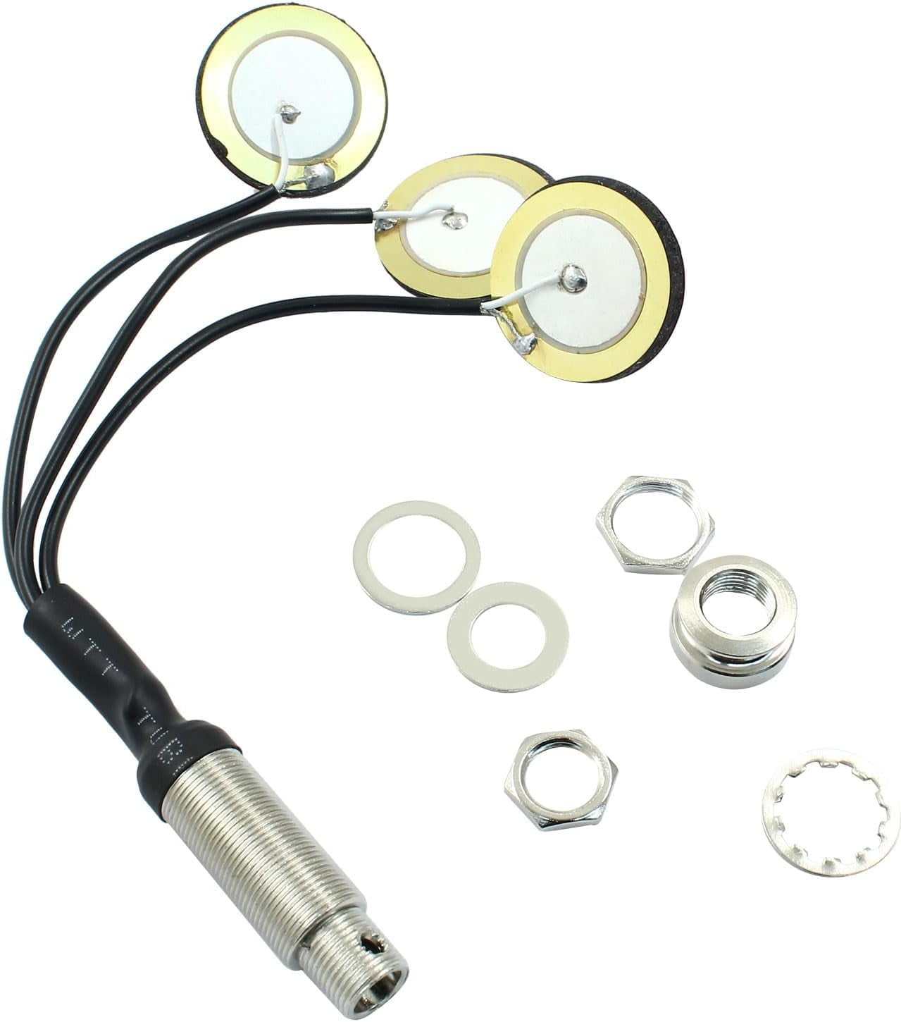 XD-Piezo Pickups Transducer, 3 in 1 Microphone Contact Piezo Pickup for Electronic Acoustic ...