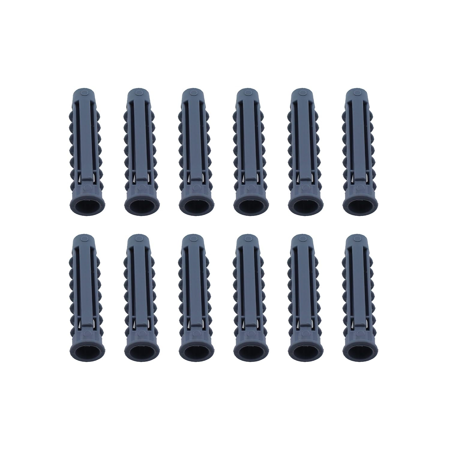 XD-Plastic Expansion Bolt 12PCS 50mm / 2inch Gray ABS Plastic Expansion Pipe Wall Anchors for ...
