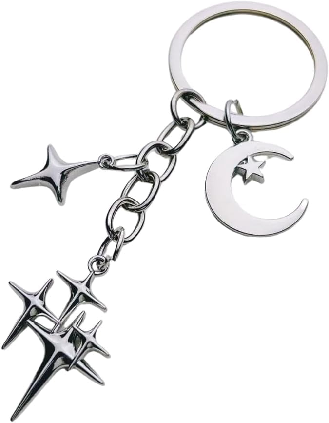 XD-Star Moon Keychain Y2k Aesthetic Accessories Keychain Purse Bag ...