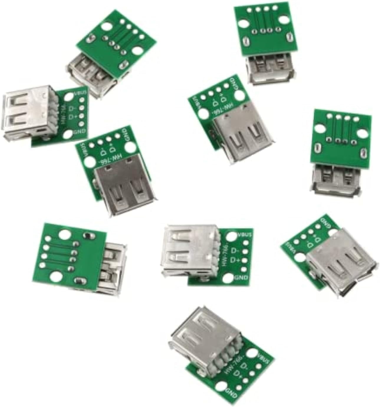 XD-USB 2.0 Breakout Board Adapter 10PCS USB Type A Female Socket ...
