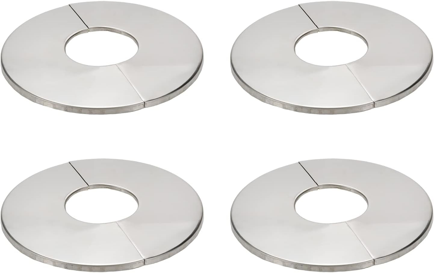 XD-Wall Split Flange, Stainless Steel Round Escutcheon Plate for 2 ...