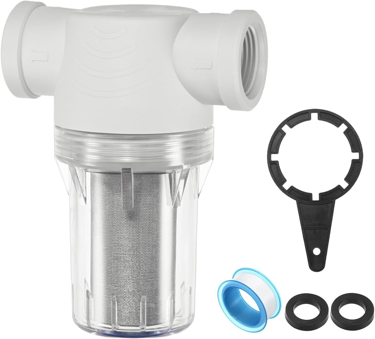 XD-Water Pump Strainer with 40 Mesh Stainless Steel Filter Screen, 3/4 ...