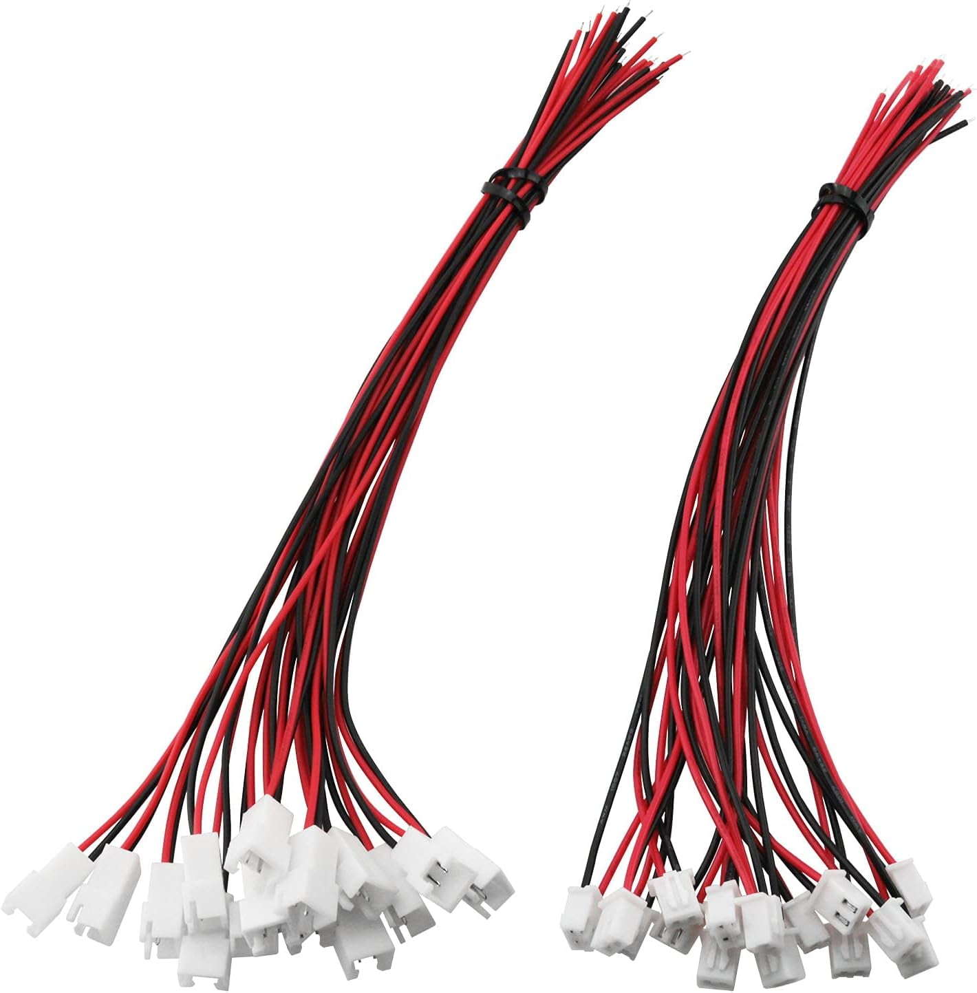 XD-XH2.54mm 2P Plug Cable 15Pairs JST XH 2.54 mm Pitch 2 Pin Male and Female Jacks Sockets ...