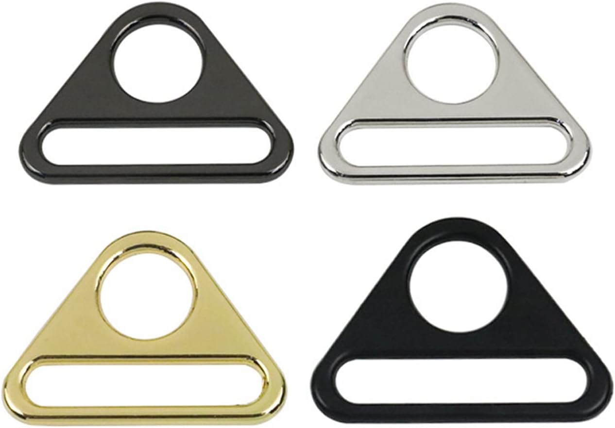 XD-Zinc Alloy Round Hole Triangle D-ring Adjustment Buckle for Bag ...