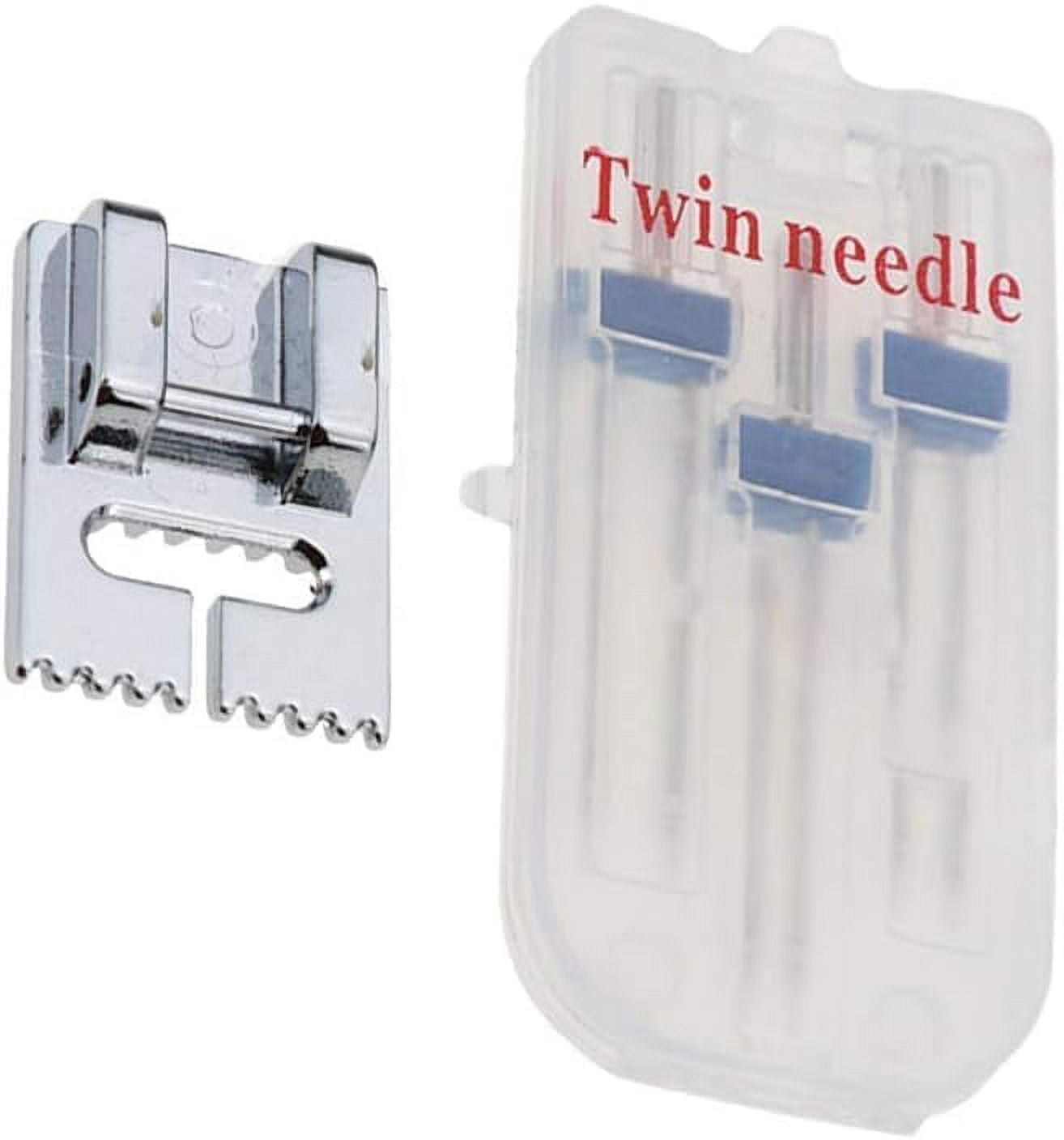 CD2-1 Set Silver Twin Stretch Machine Needle Double Twin Needles Pins ...