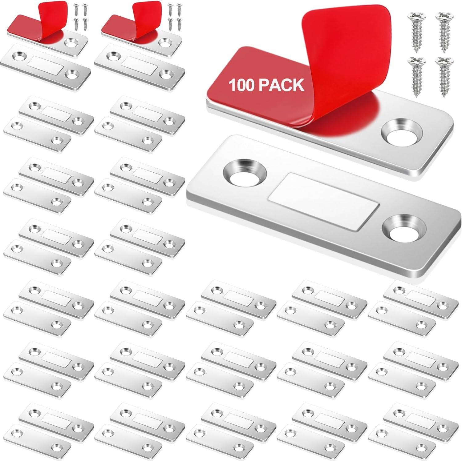 XD2-100 Pack Cabinet Magnetic Catch Ultra Thin Cabinet Door Catch Bulk ...