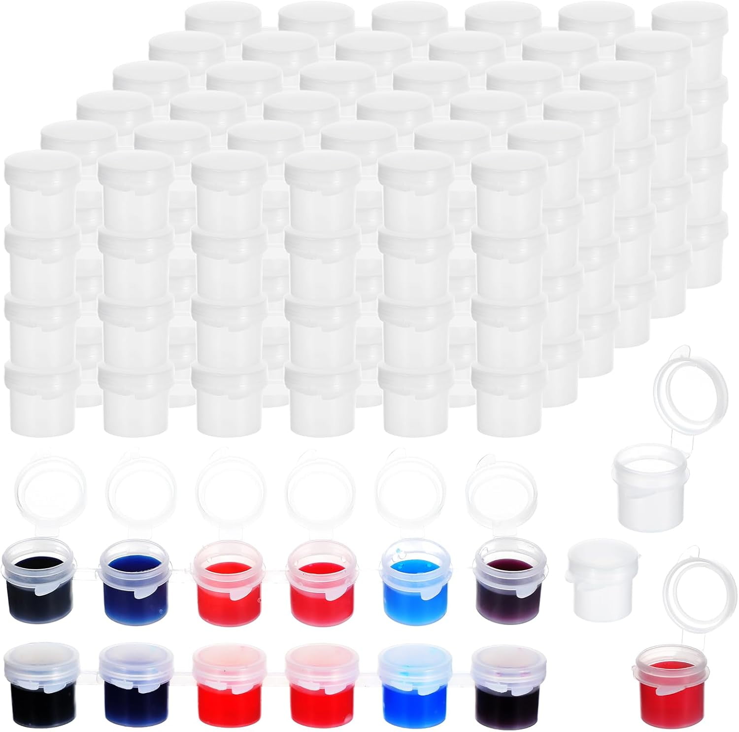 XD2-100 Strips 600 Pots Empty Paint Pots with Lids, Empty Paint Strips ...
