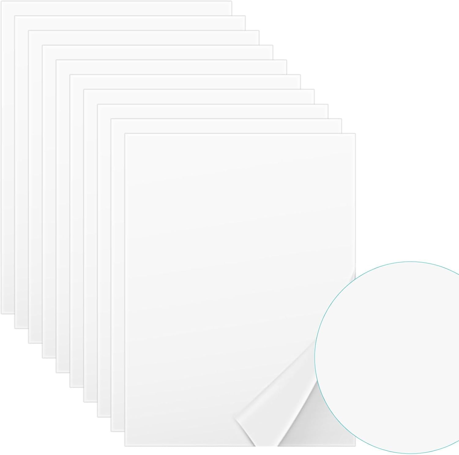 XD2-10Pcs Double Sided Iron On Adhesive Sheets A4 Size Press-On Patch Heat Melt Fabric Glue ...