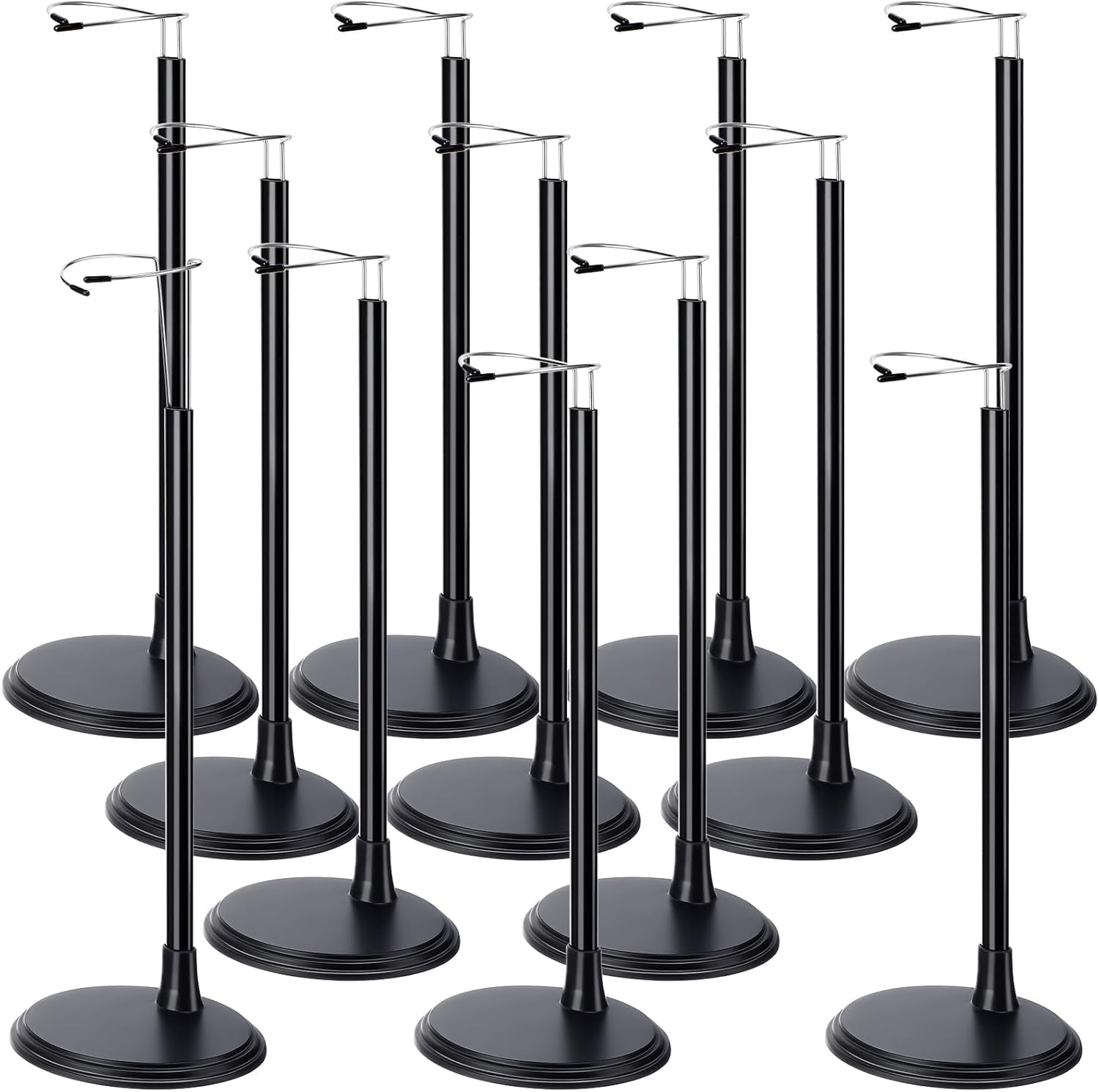 XD2-12 Pcs Adjustable Doll Stand Display Holder for 14 to 18 Inches ...