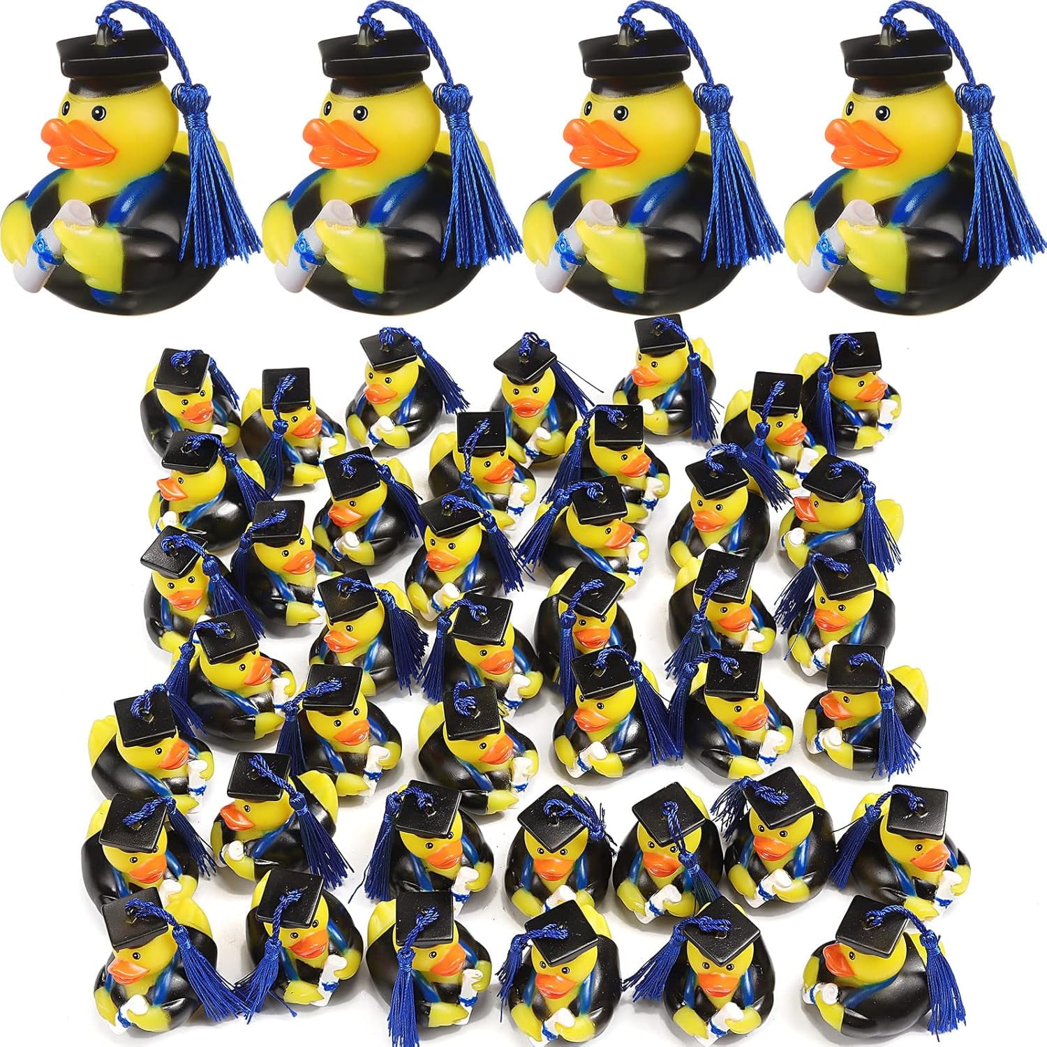 XD2-12 Pcs Blue Graduation Diploma Rubber Ducks 2025 Grad Rubber Duck ...
