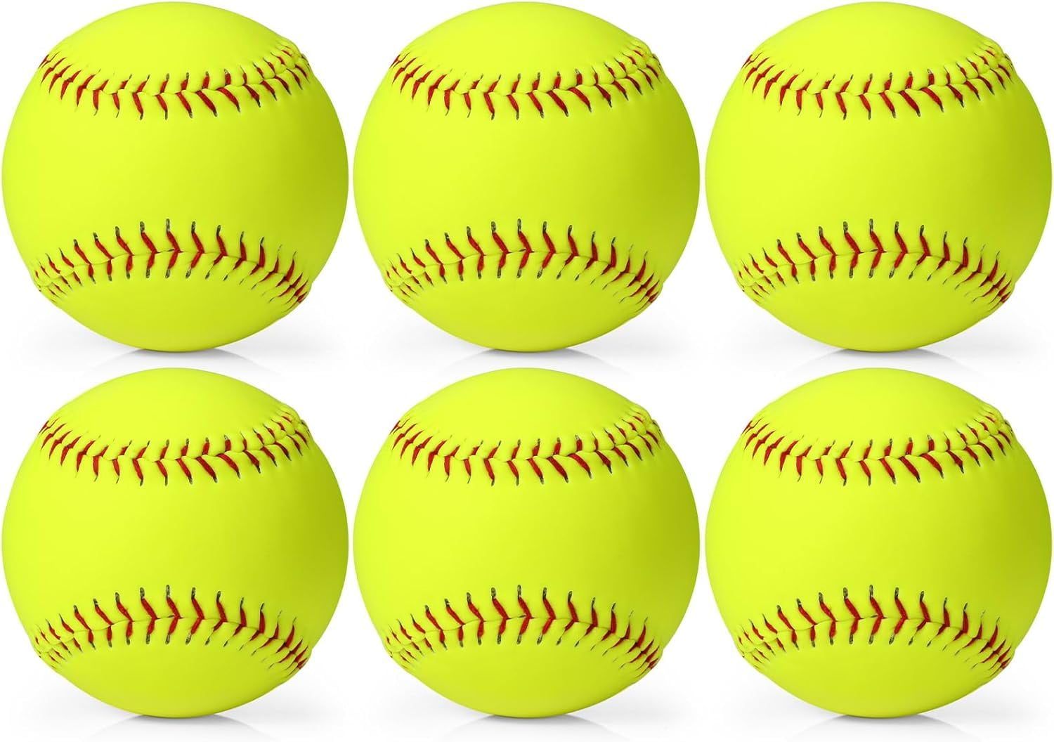 XD2-12" Yellow Sports Practice Softballs, Official Size and Weight ...