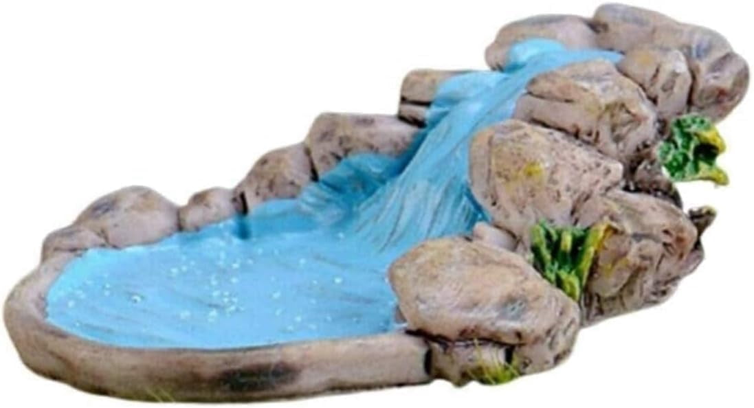 XD2-1Pc Blue DIY Mini Water Pool Fairy Garden Lawn Ornament Outdoor ...