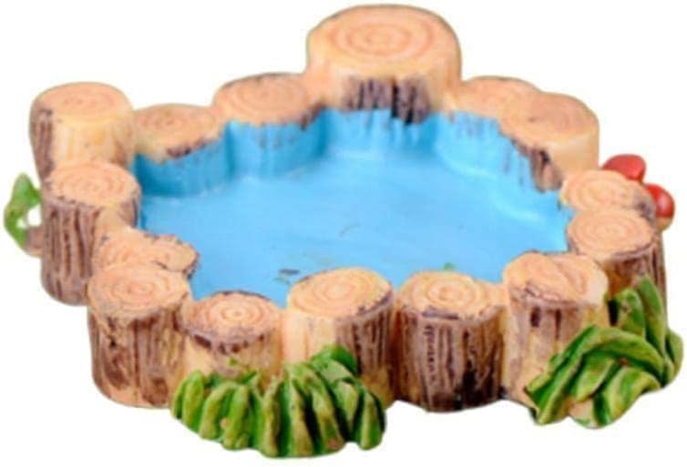 XD2-1Pc Blue Miniature Mini Water Pool Made resin DIY Miniature Mini ...