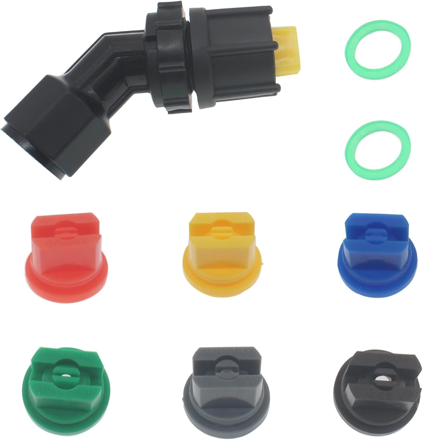 XD2-1set Spray Nozzle Tip Set 110 °Fan Shaped Nozzle Plastic Flat Fan ...