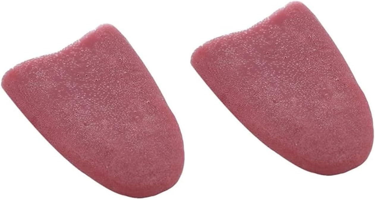 XD2-2 Pcs Realistic Fake Tongue Gross Jokes Prank Magic Tricks Fashion ...