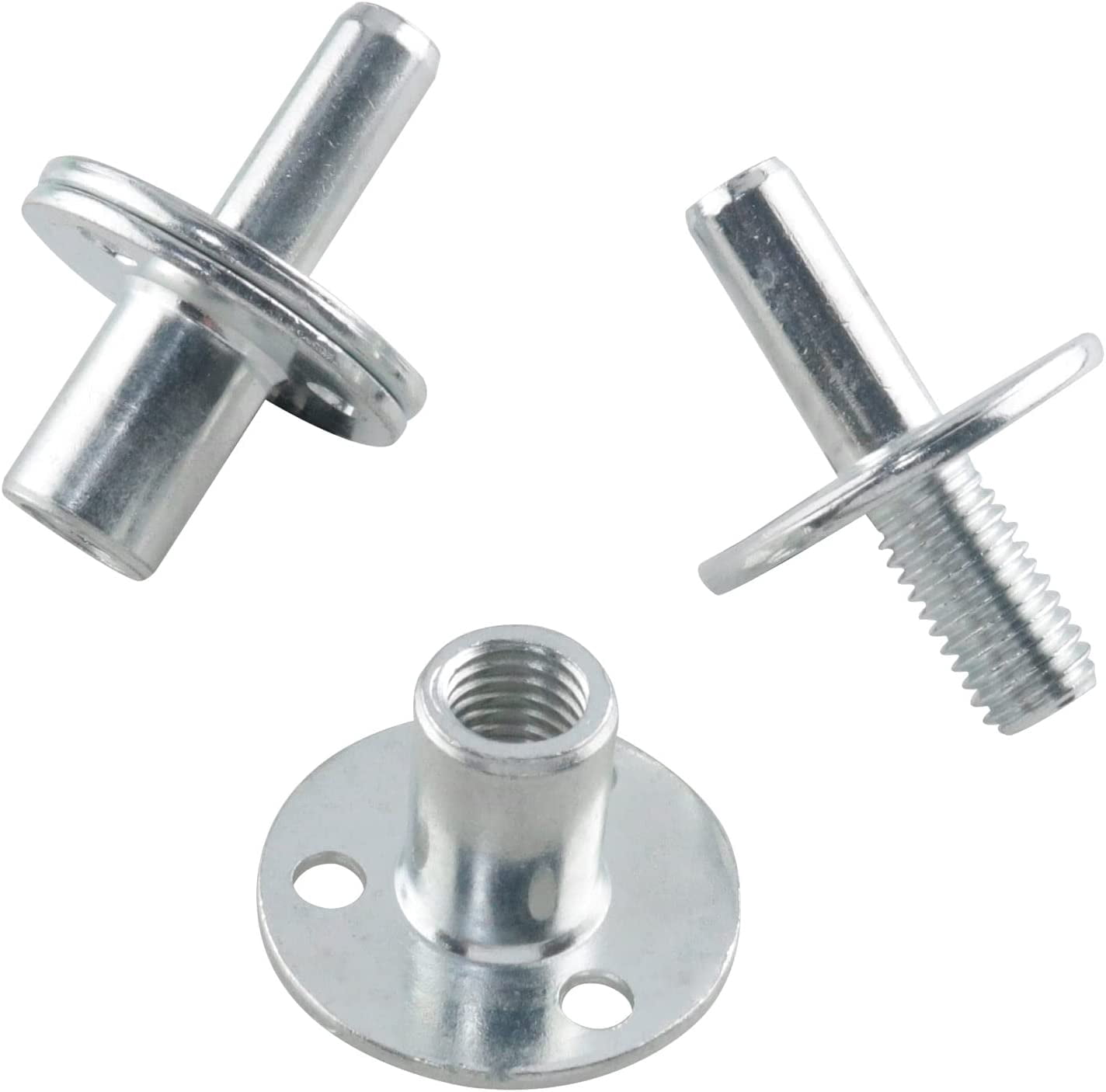 XD2-2 Sets Metal M12 Bed Post Connector Screw-in T-Nut Bedpost ...
