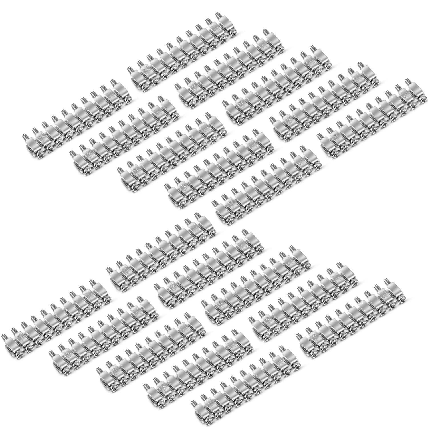 XD2-20 Pcs FBI-10-6 Fixed Bridge Jumper 10 Pole Terminal Block Jumper ...