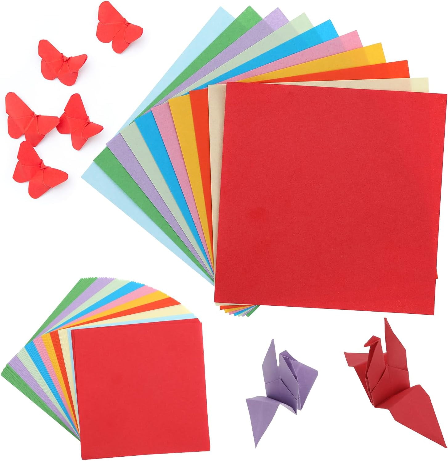XD2-200 Pcs Origami Scrapbook, Paper Airplane Paper Double Sided ...