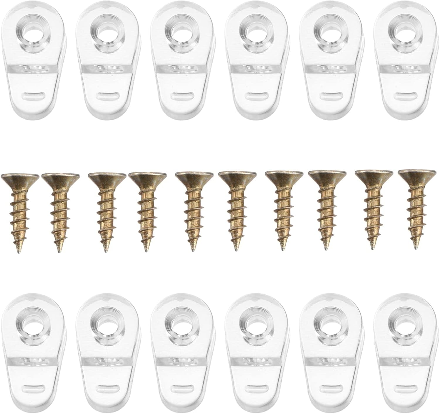 XD2-20Pcs Glass Retainer Clips Kit with Screw, Glass Door Retainer ...